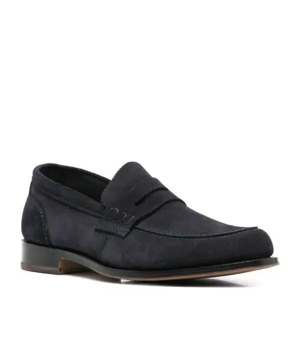TRICKER'S Suede Loafers - Navy