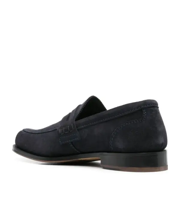 TRICKER'S Suede Loafers - Navy