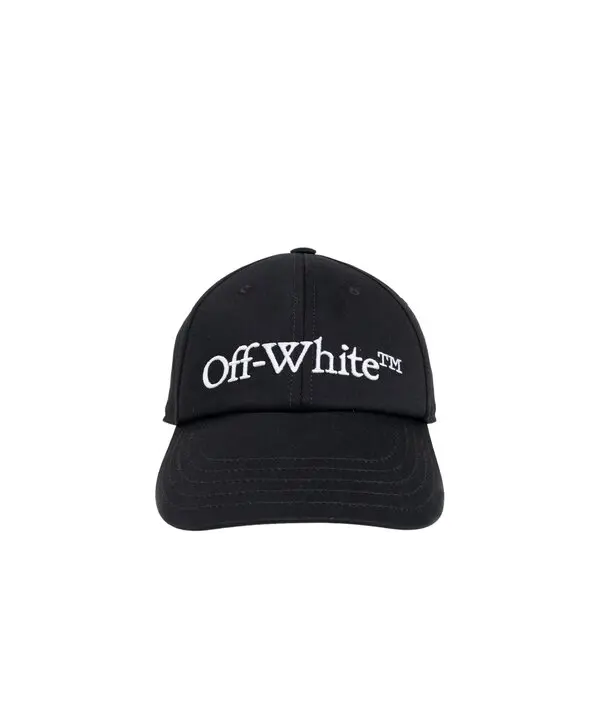 Off-White Baseball Cap With Logo Embroidery - Black