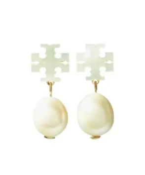 Tory Burch Kira Pearl Drop Earrings - Tory Kim