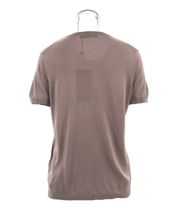 Max Mara Short-sleeved Crew Neck Sweater - Gray