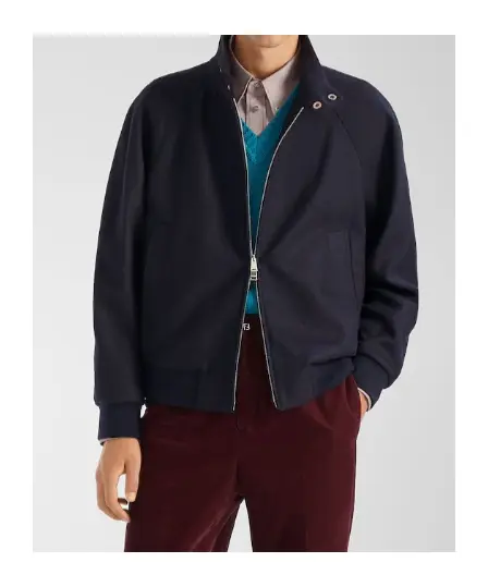 Fendi Zip-up Bomber Jacket - Blue
