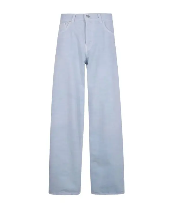 HAIKURE Logo Patch Wide-leg Jeans