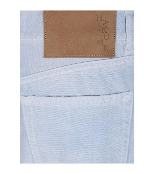 HAIKURE Logo Patch Wide-leg Jeans