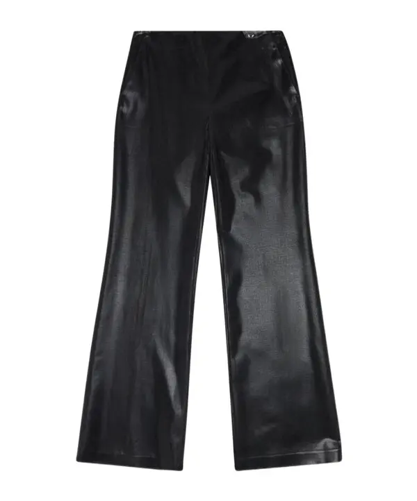 DIESEL® P-olaris Front Coated Pinstripe Pants - Black