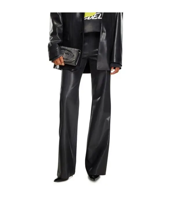 DIESEL® P-olaris Coated Pinstripe Flare Pants
