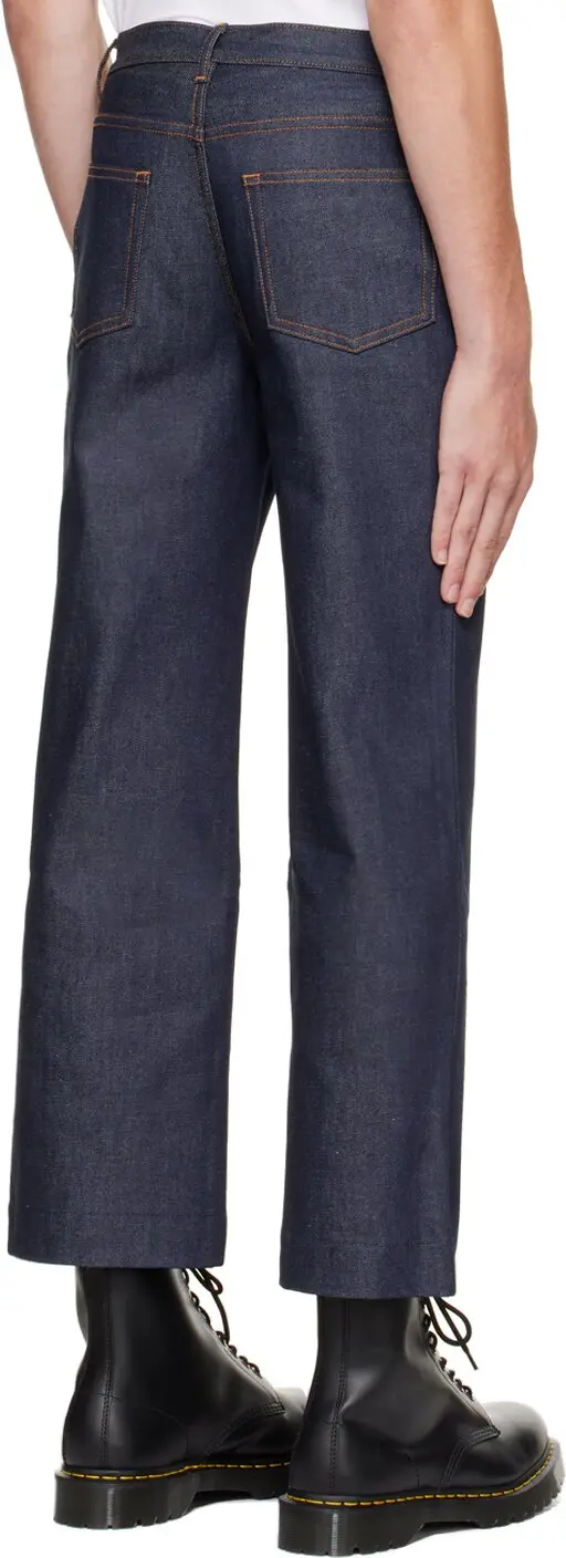 A.p.c. Sailor Jeans High Waist Straight Leg Denim - Black