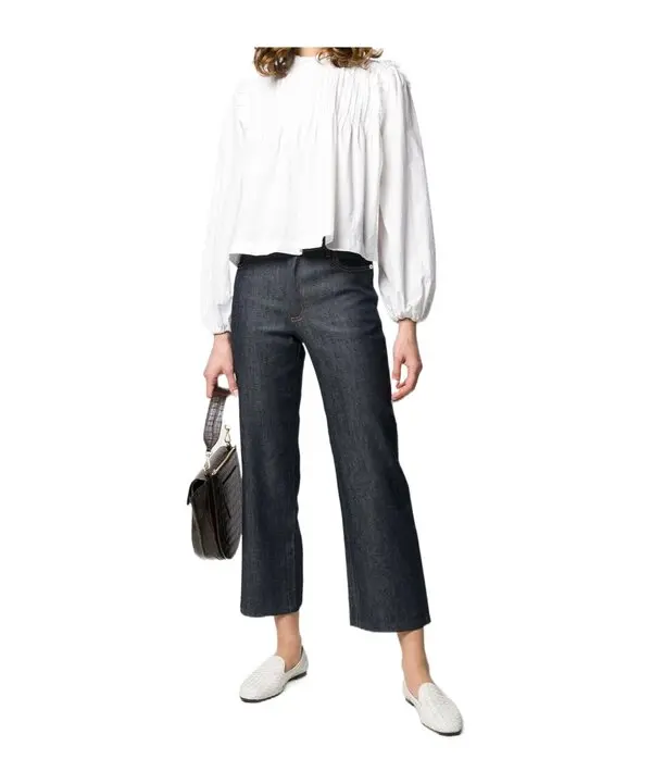 A.p.c. Sailor Jeans High Waist Straight Leg Denim - Black