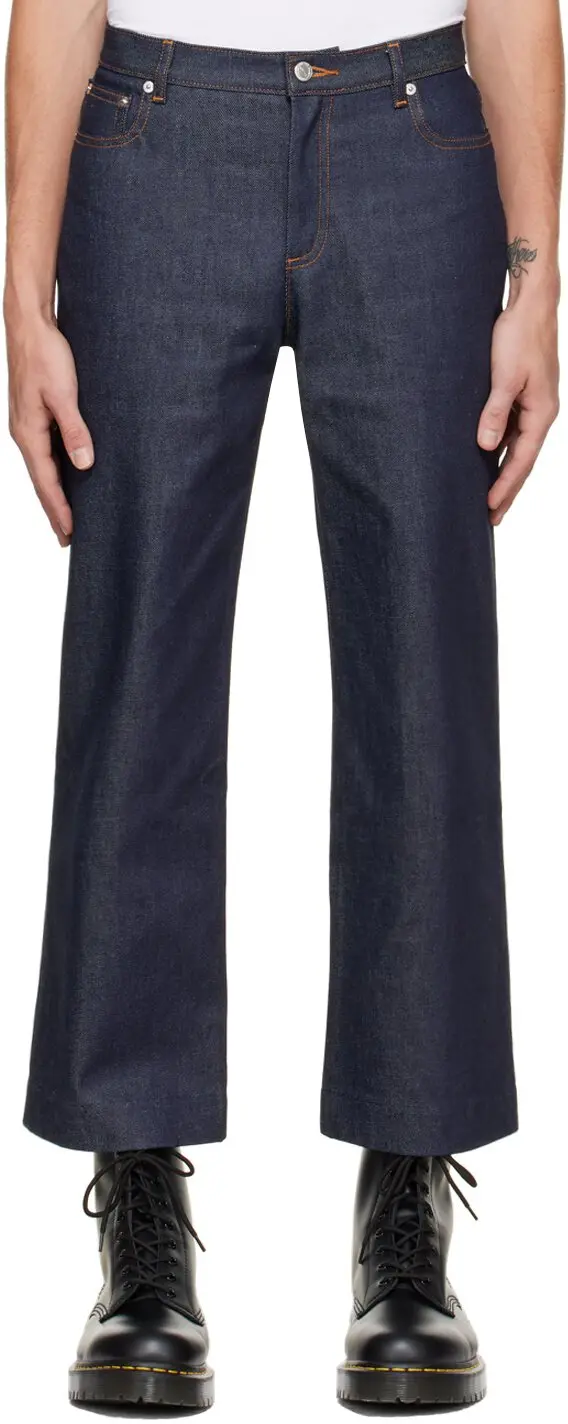 A.p.c. Sailor Jeans High Waist Straight Leg Denim
