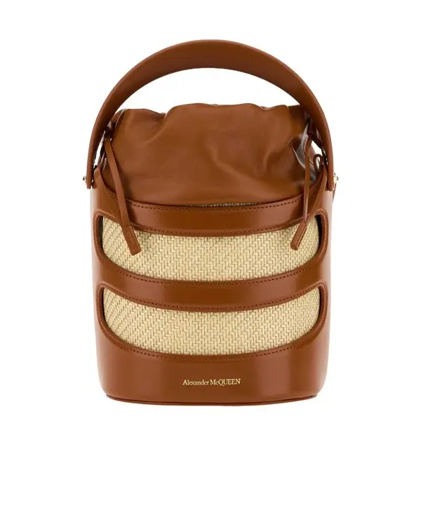 Alexander McQueen The Rise Drawstring Bucket Bag