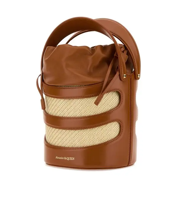 Alexander McQueen The Rise Drawstring Bucket Bag