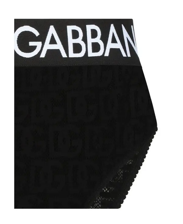 Dolce & Gabbana Dolce Gabbana High Waist Logo Waistband Briefs