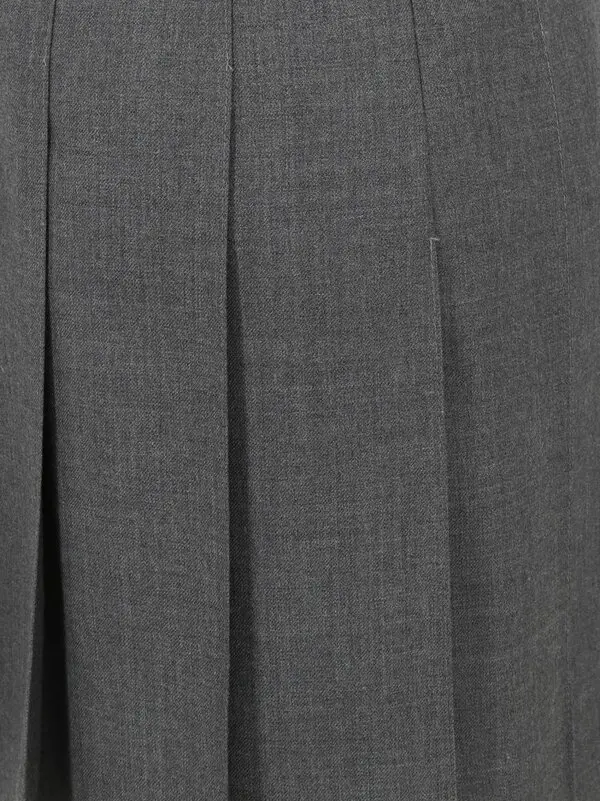 Thom Browne Pleated Mini Skirt - Medium Gray