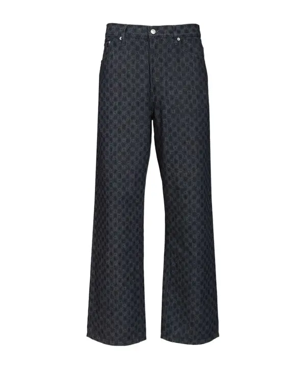 Dries Van Noten Pine Patterned Wide-leg Trousers
