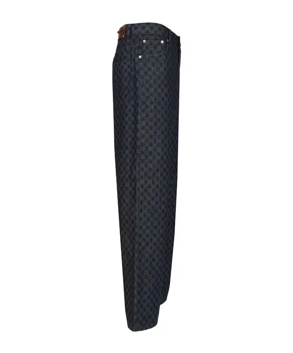 Dries Van Noten Pine Patterned Wide-leg Trousers