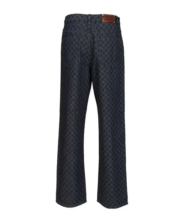 Dries Van Noten Pine Patterned Wide-leg Trousers