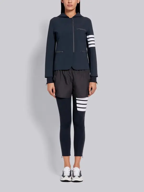 Thom Browne 4-bar Tech Compression Zip-up Hooded Jacket