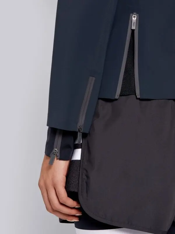 Thom Browne 4-bar Tech Compression Zip-up Hooded Jacket