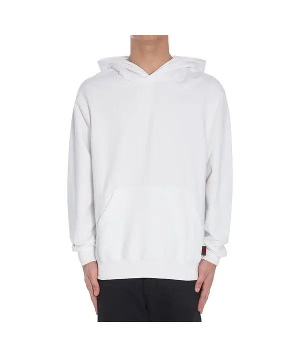 Gucci Cotton Jersey Hoodie With Web Trim
