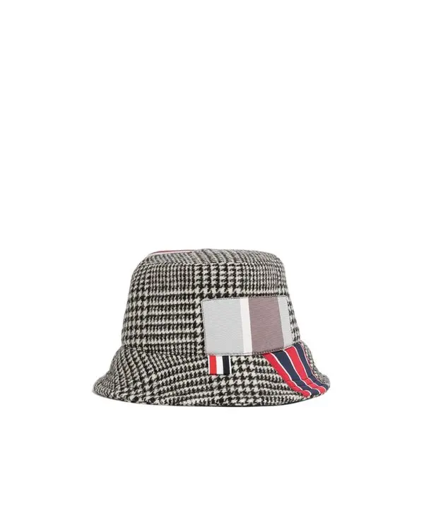 Thom Browne Patchwork Detail Quilted Bucket Hat