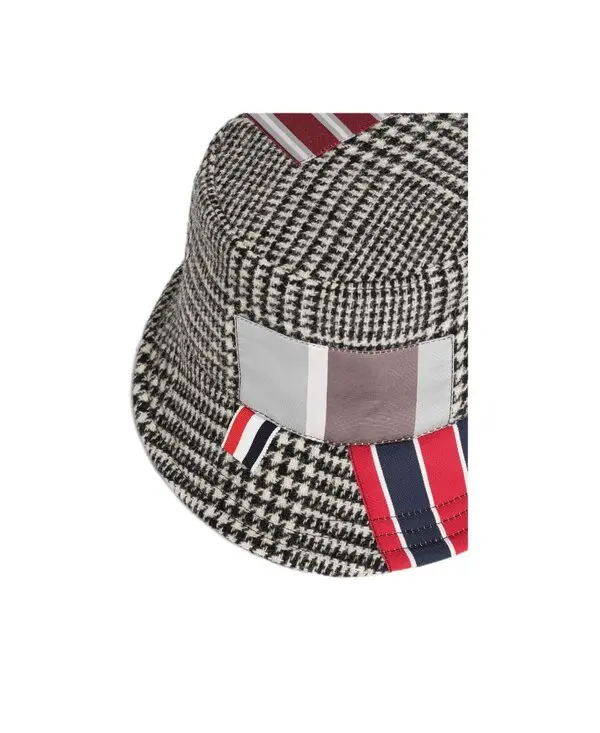 Thom Browne Patchwork Detail Quilted Bucket Hat