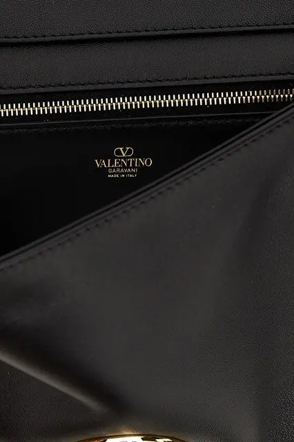 Valentino Garavani Vlogo Chain Shoulder Bag - Black