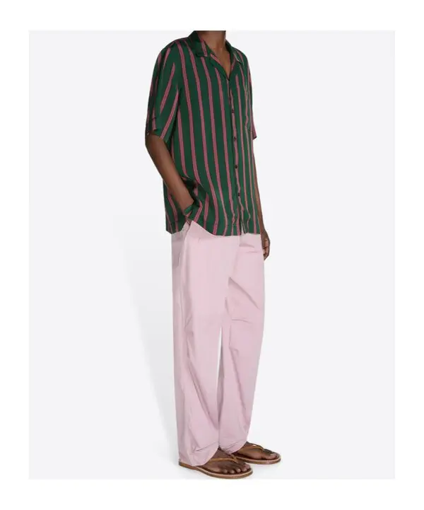 Dries Van Noten Pleated Knee Straight-leg Pants