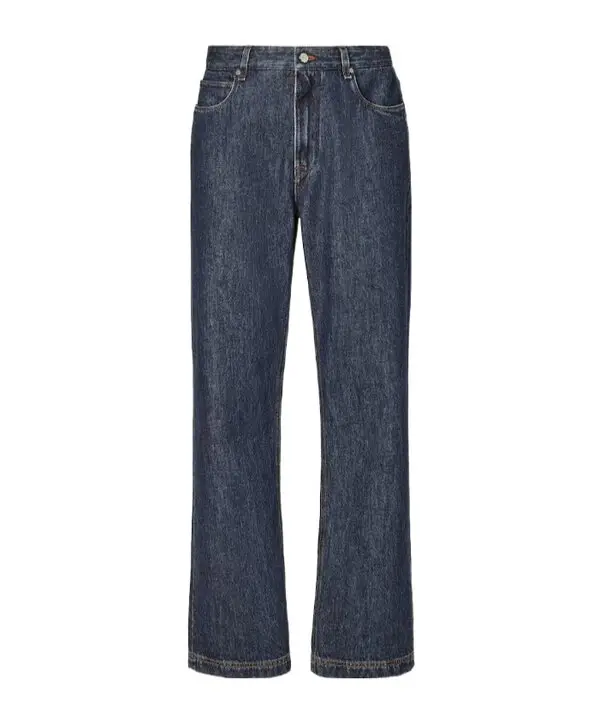 Fendi Straight-cut Long Jeans - Blue