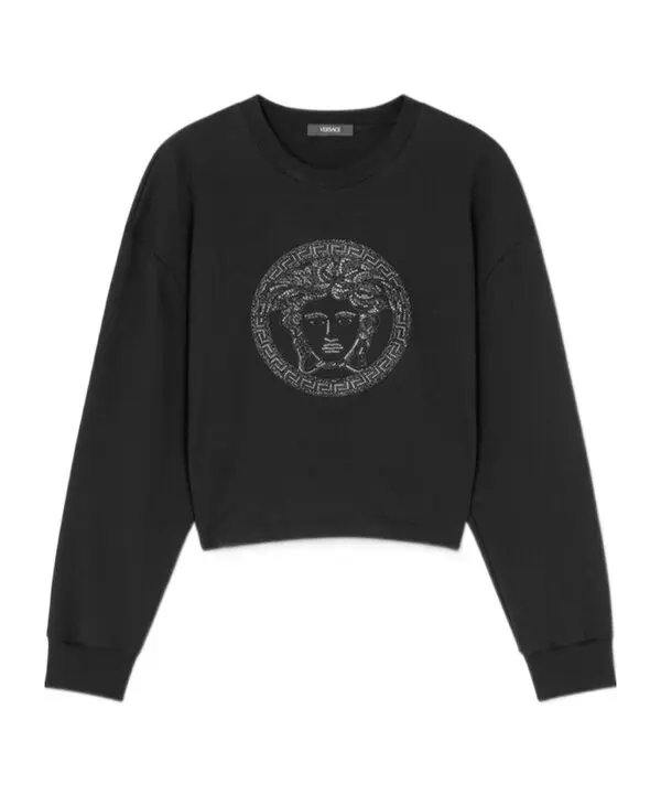 Versace Embellished Crewneck Sweatshirt