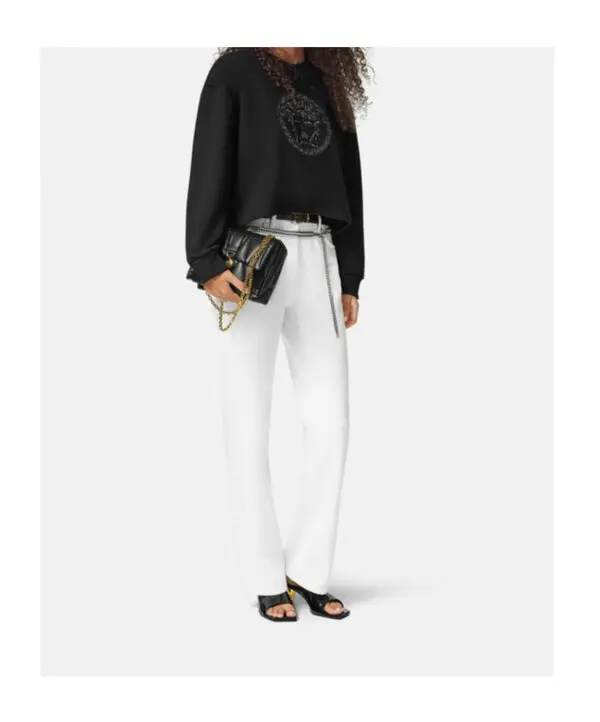 Versace Embellished Crewneck Sweatshirt