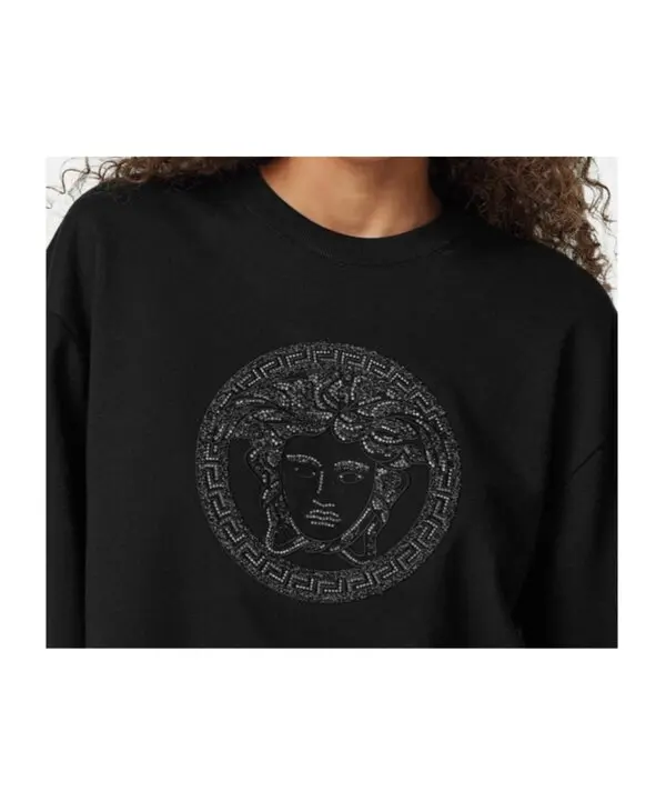 Versace Embellished Crewneck Sweatshirt
