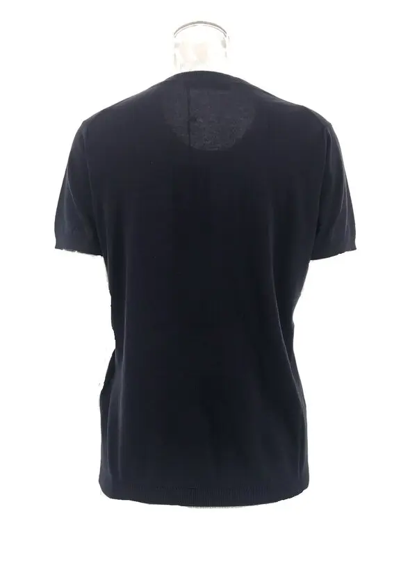 Max Mara Short-sleeve Fine Knit Sweater - Black