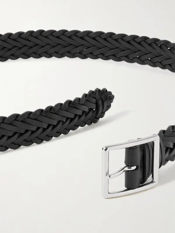 NILI LOTAN Nicola Braided Leather Belt