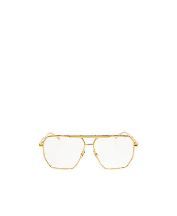Bottega Veneta Aviator Frame Eyewear - Yellow