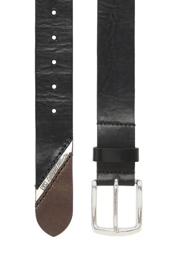 DIESEL® Logo Detailed Buckle Belt