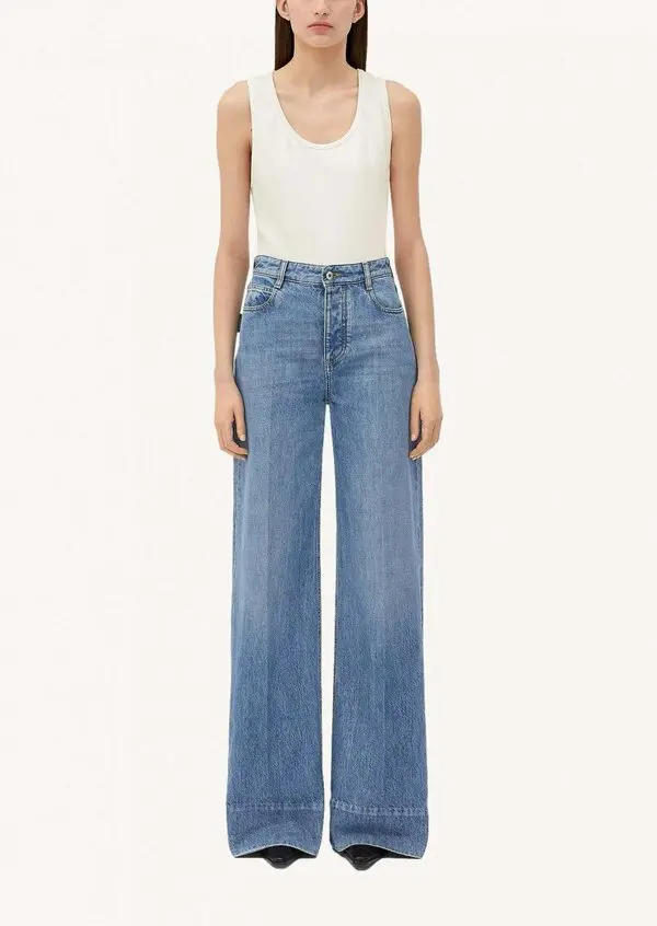 Bottega Veneta Buttoned Wide-leg Jeans