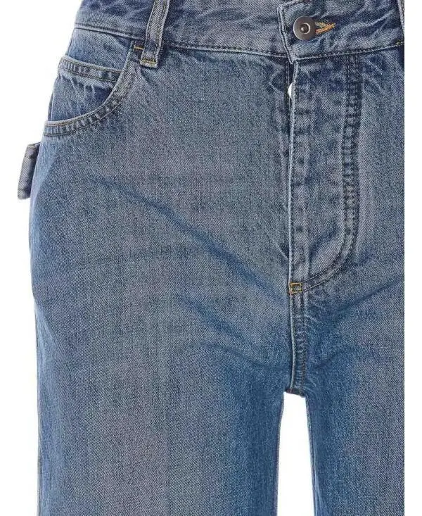 Bottega Veneta Buttoned Wide-leg Jeans