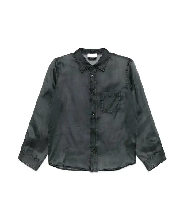HAIKURE Sheer Detailed Long-sleeve Shirt