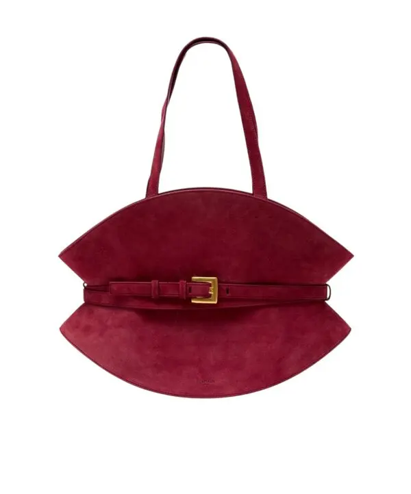 Balmain Medium Shuffle Shoulder Bag - Red