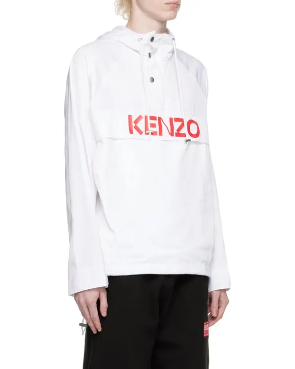 Kenzo Logo Printed Drawstring Hoodie