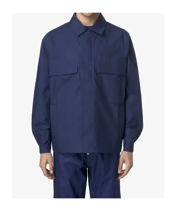 K-WAY Three-layers Poplin Jacket - Blue
