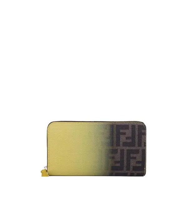 Fendi Gradient 'crayons' Wallet - Yellow