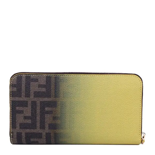 Fendi Gradient 'crayons' Wallet - Yellow