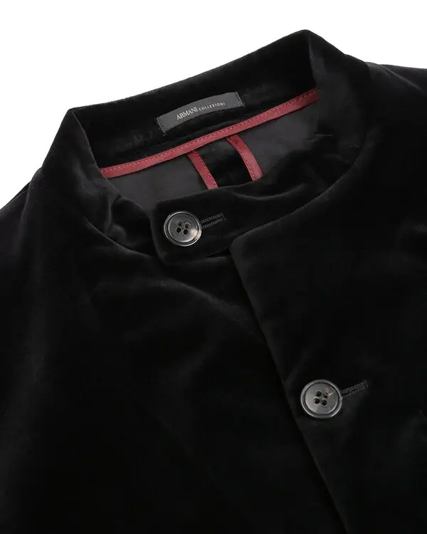 Emporio Armani Velvet Stand Collar Jacket