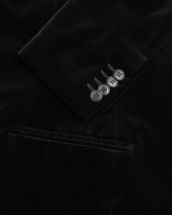 Emporio Armani Velvet Stand Collar Jacket