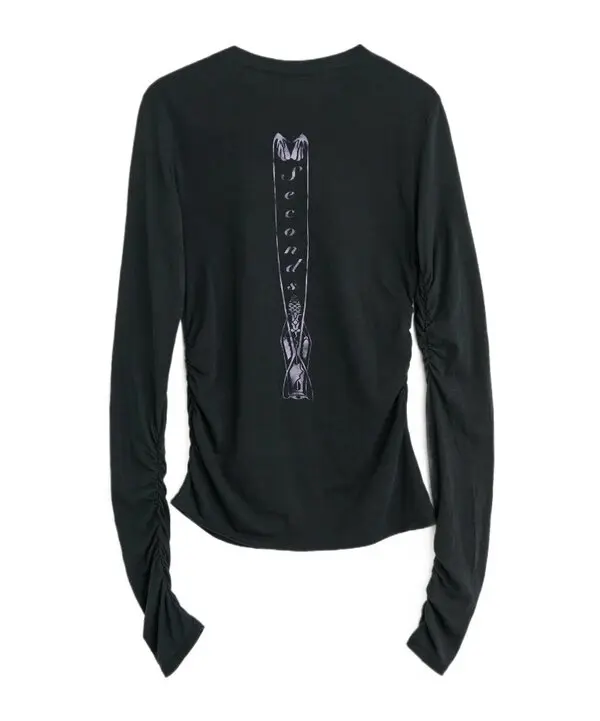 Our Legacy Strain Ruched Long Sleeve T-shirt