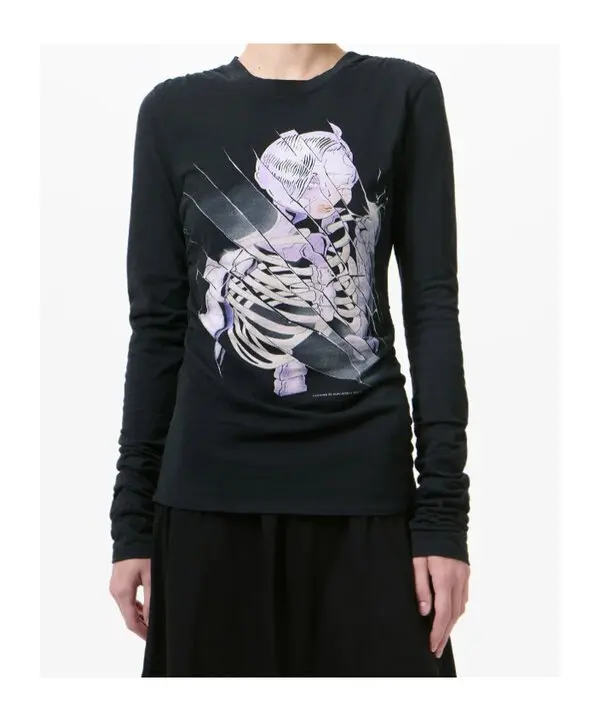 Our Legacy Strain Ruched Long Sleeve T-shirt