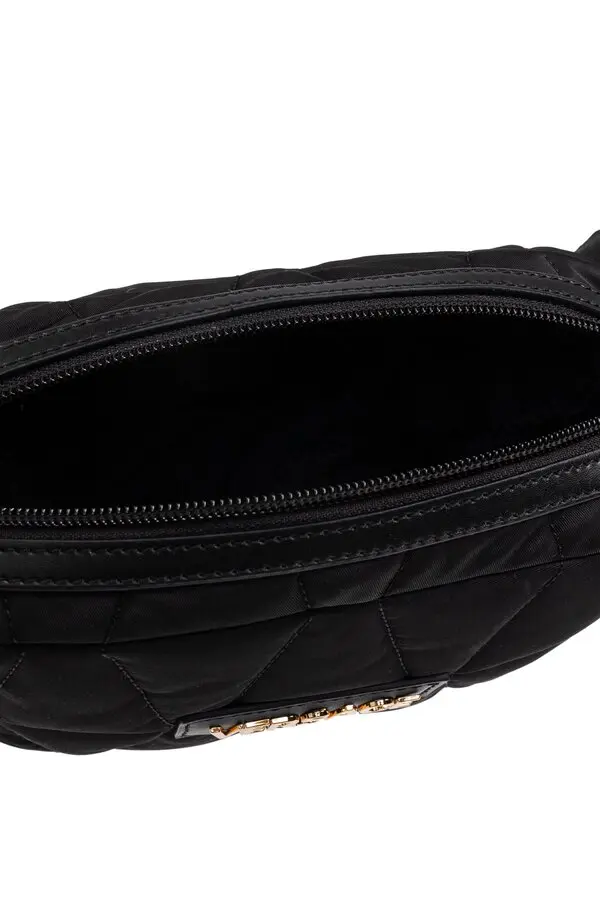 Versace Logo Plaque Quilted Belt Bag