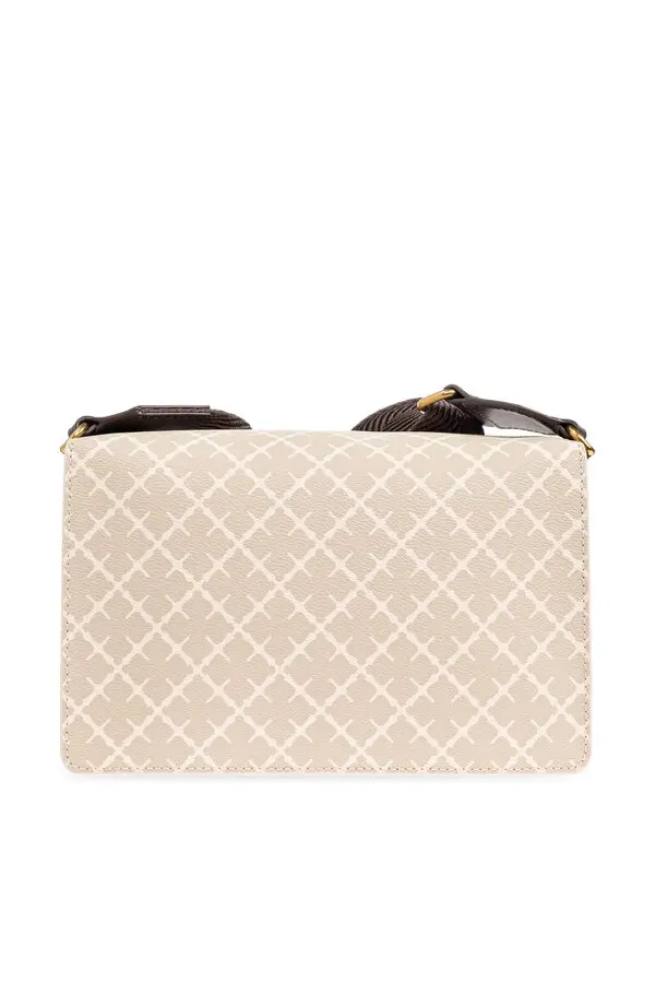 BY MALENE BIRGER Loenna Monogrammed Shoulder Bag - Nude