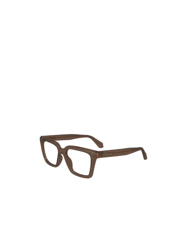 FERRAGAMO Geometric Eyeglasses - Brown